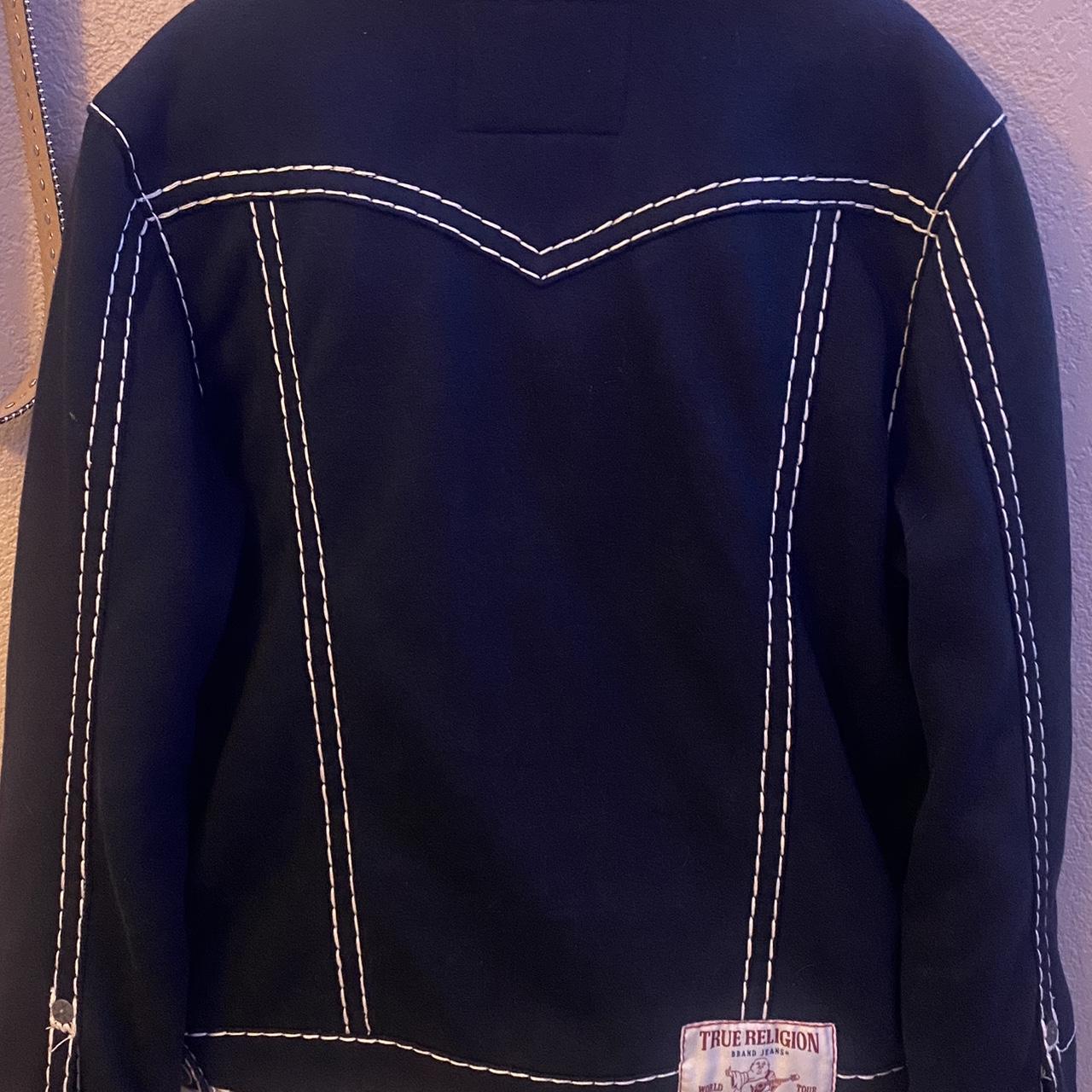 TRUE RELIGION JIMMY ROPE STITCH DENIM JACKET - Depop