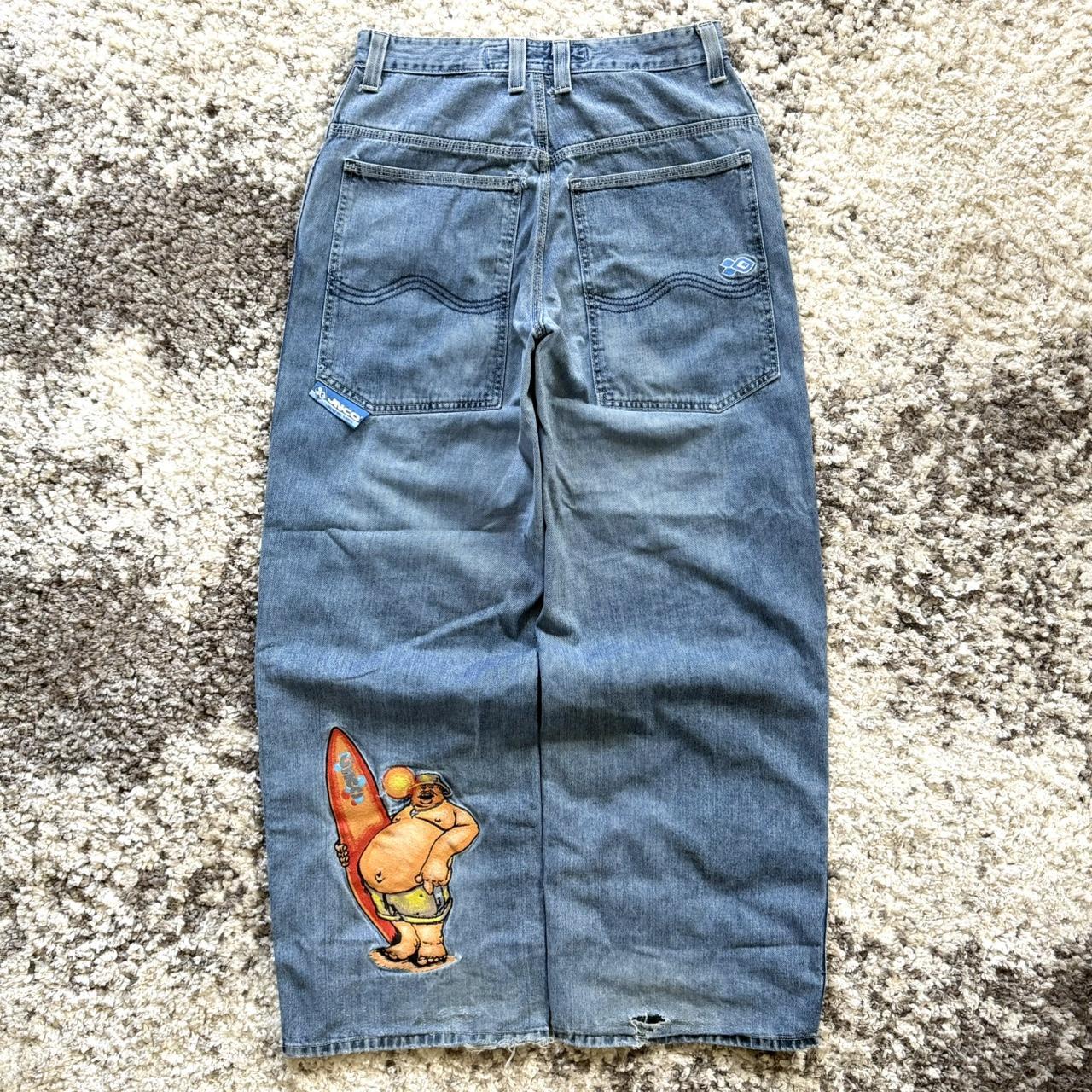 ‼️1/1‼️ ‼️GRAIL‼️ 1999 Summer Line JNCO Surfing Buddhas... | Depop
