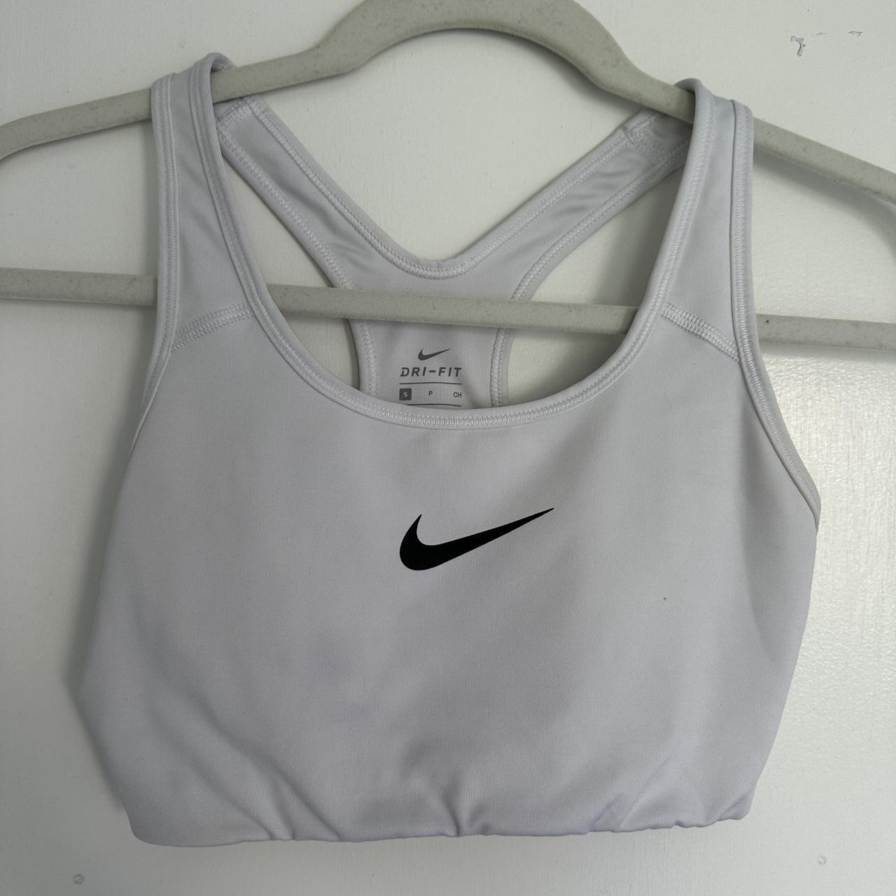 Nike white sports bra #gym - Depop