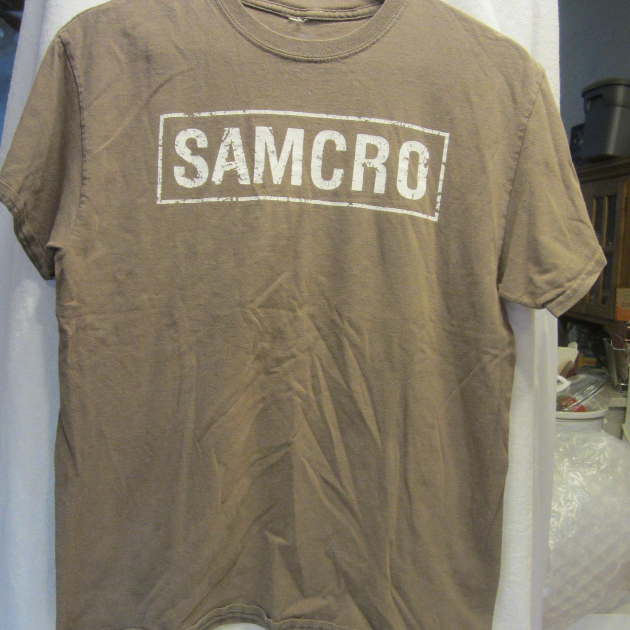 SOA SAMCRO GRAPHIC TEE, TAN TEE, MEDIUM, 2016 SONS... - Depop