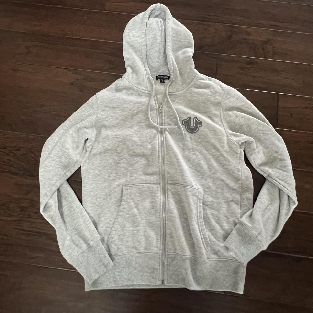 Grey True Religion Jacket Great condition Size... - Depop