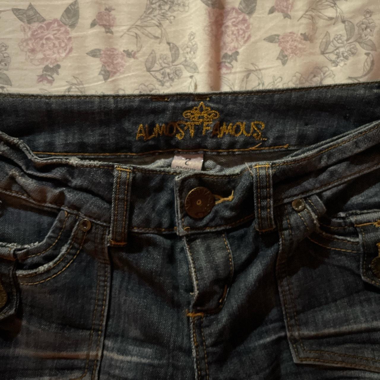 Almost Famous Low rise Flared Jeans size: 7... - Depop