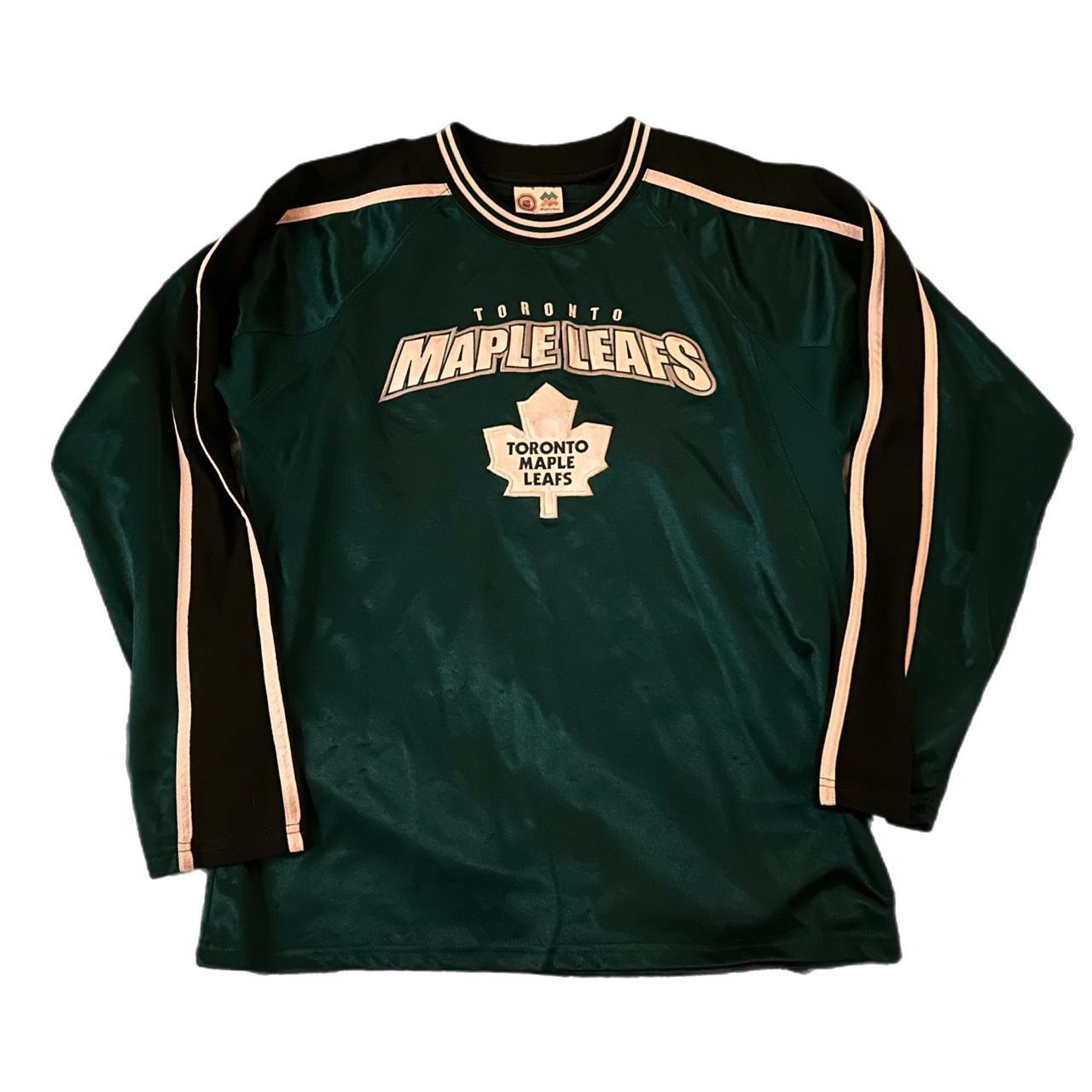 Vintage Toronto Maple Leafs jersey style sweater... - Depop