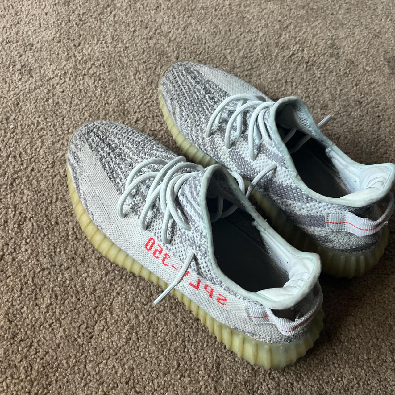 Yeezy 350 blue tint Used Can Negotiate - Depop