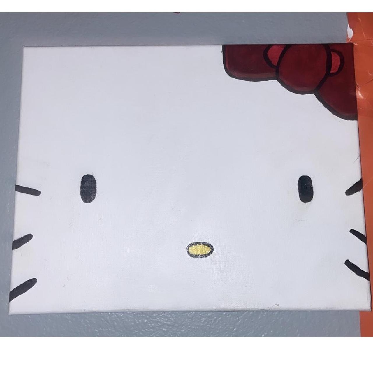 11x14 hand painted hello kitty | Depop