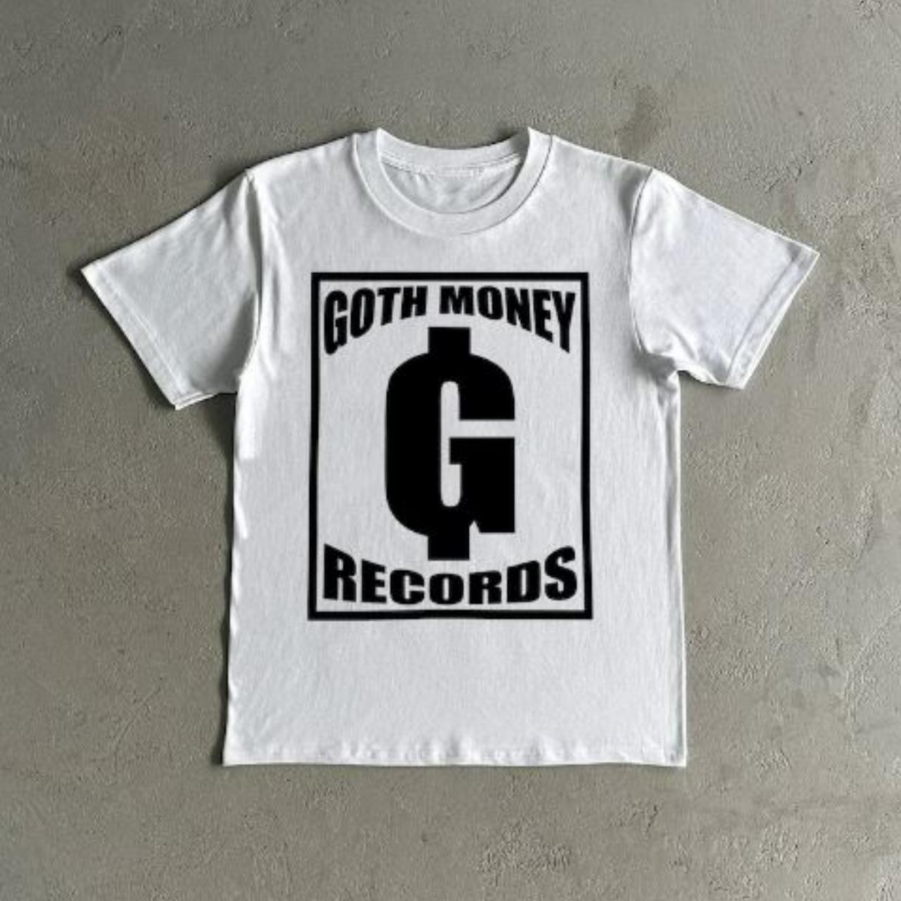 Goth Money Records Heavy Cotton Tshirt - Goth Money... - Depop