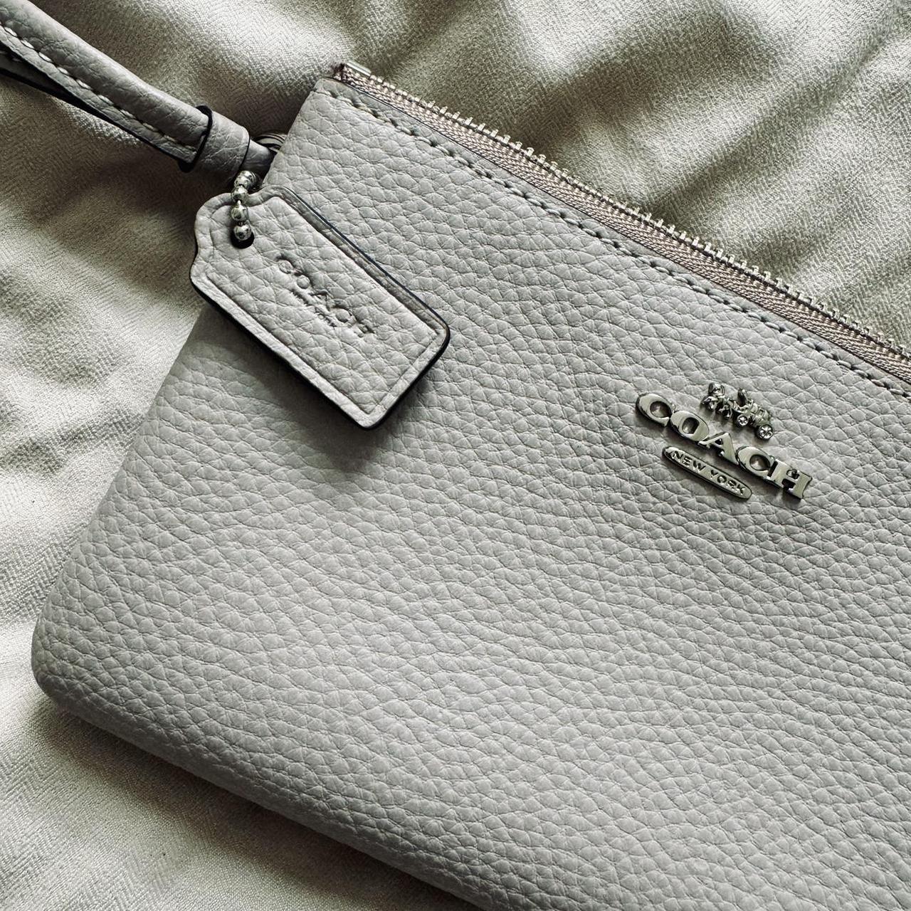 Coach grey purse Brand new with tags Two zips - Depop