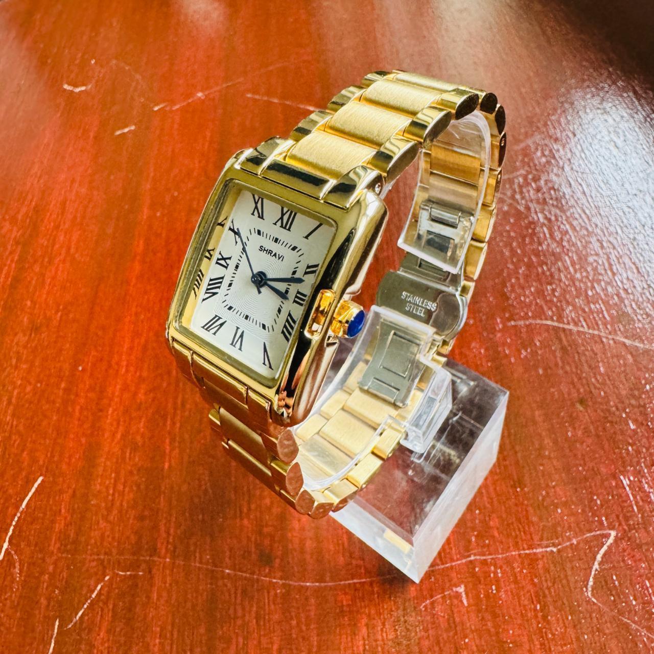 Silver Tank Watch Women Watch Vintage Watch Large... - Depop