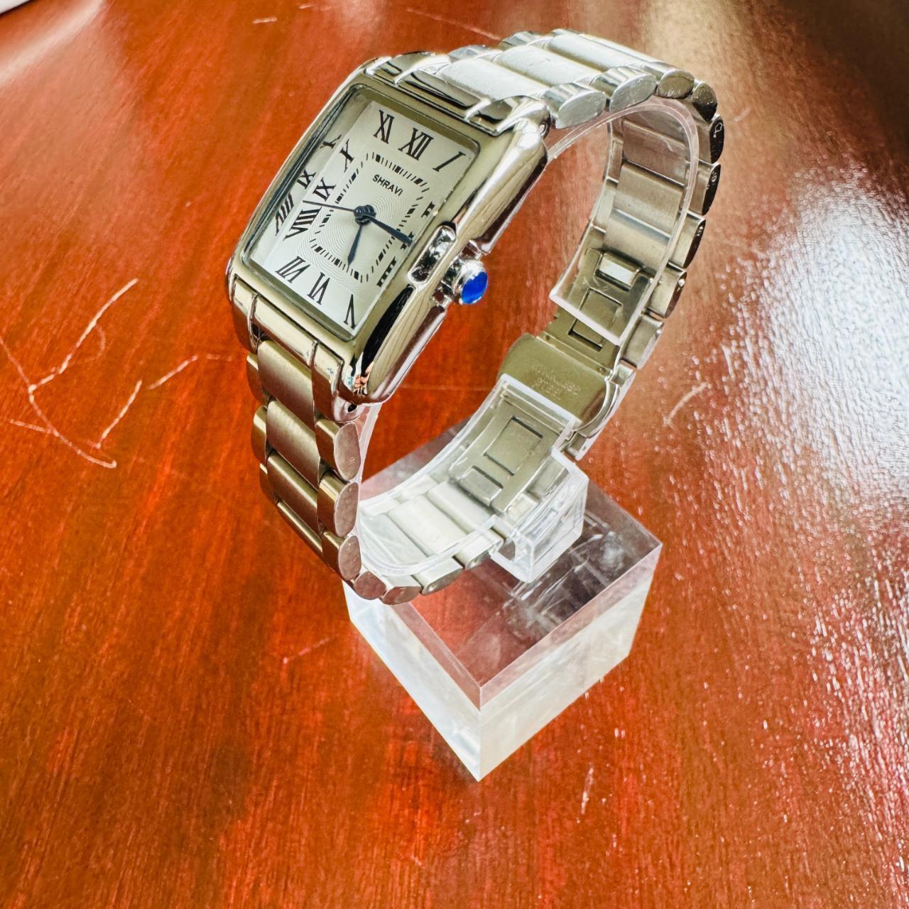 Silver Tank Watch Women Watch Vintage Watch Large... | Depop