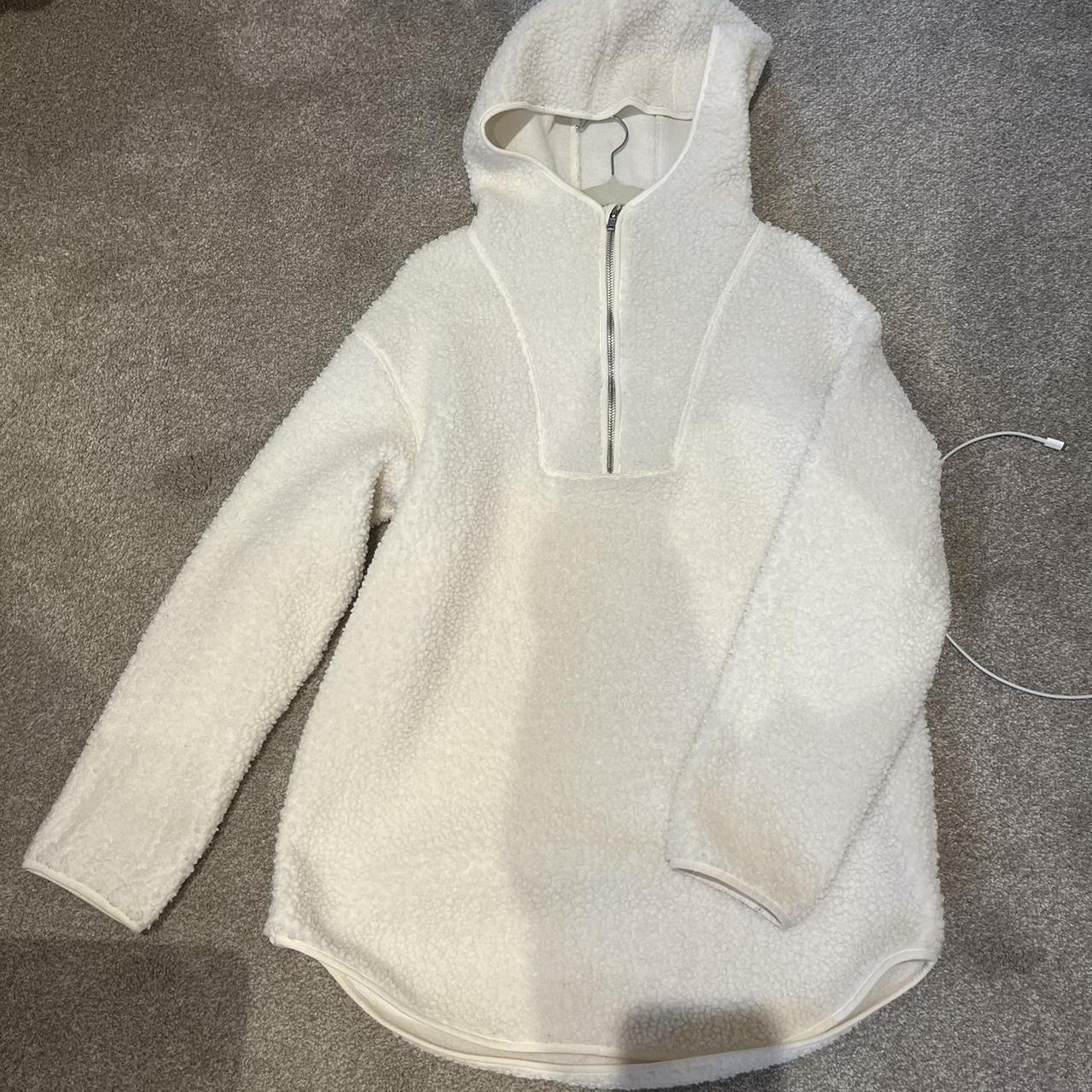 H&M fleece with quarter zip in size xs will fit up... - Depop