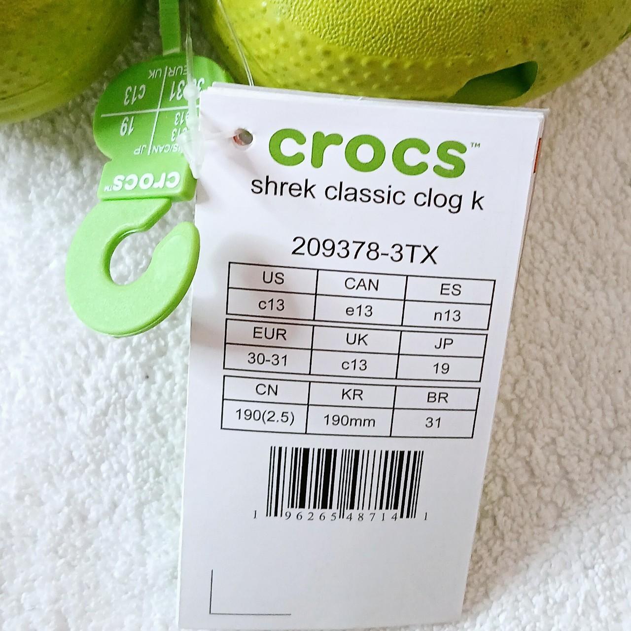 Dreamworks x Crocs Shrek Clog Size NWT Available... - Depop