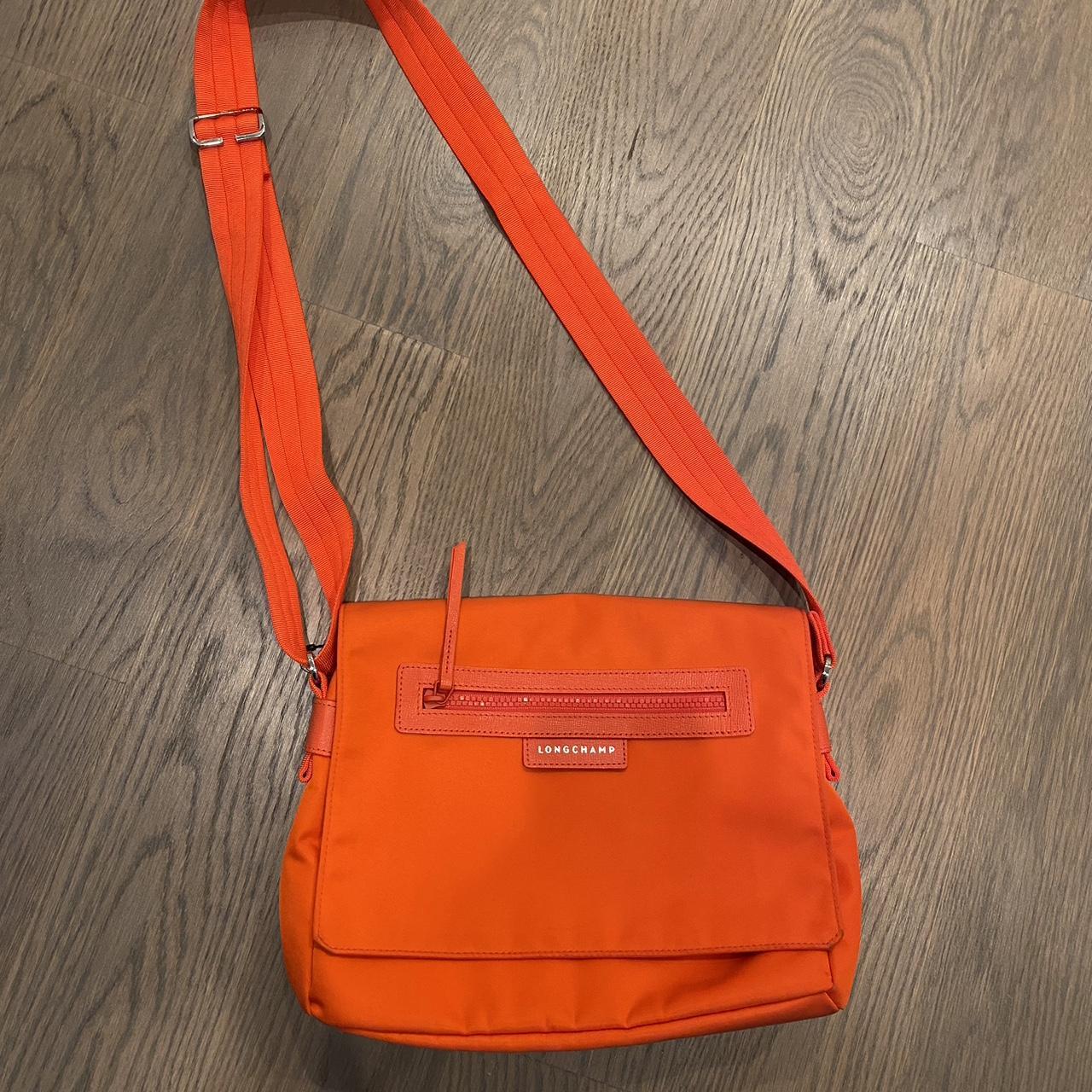 Longchamp bag. Beautiful orange. Inside and outside... - Depop