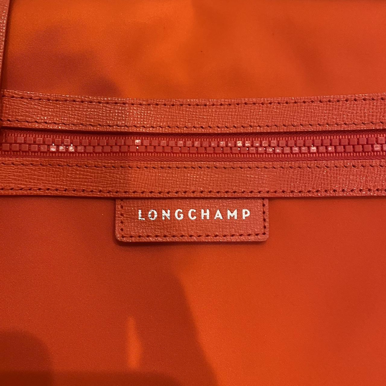 Longchamp bag. Beautiful orange. Inside and outside... - Depop
