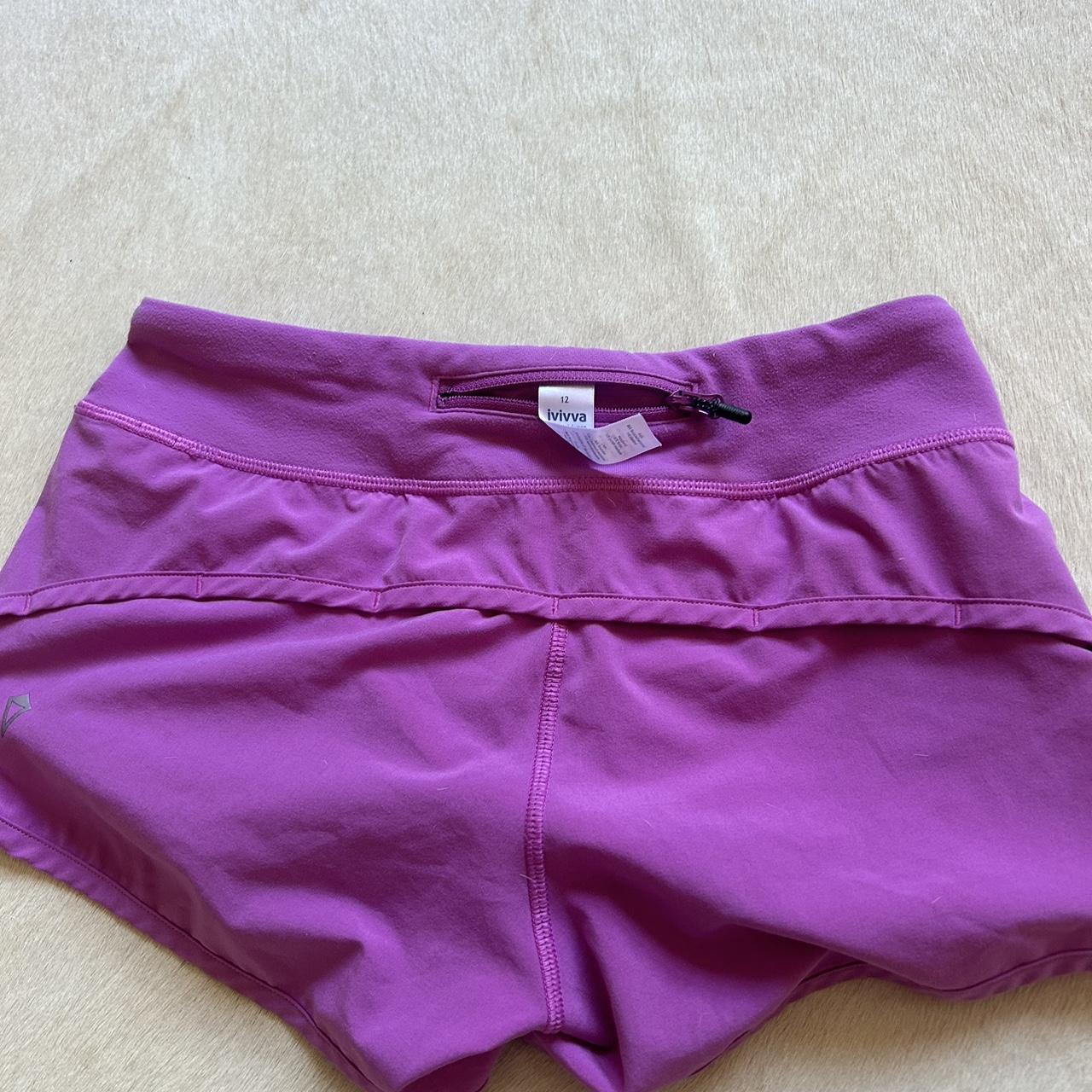 ivivva kids size 12 purple shorts - Depop