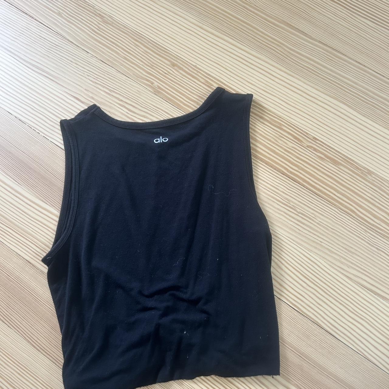 black alo tank size small | Depop