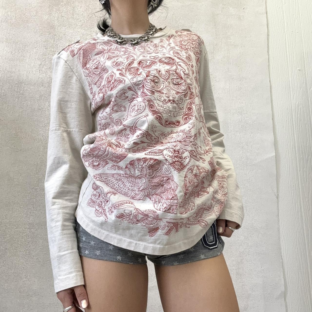 Rare vintage Alexander McQueen embroidered sugar... - Depop