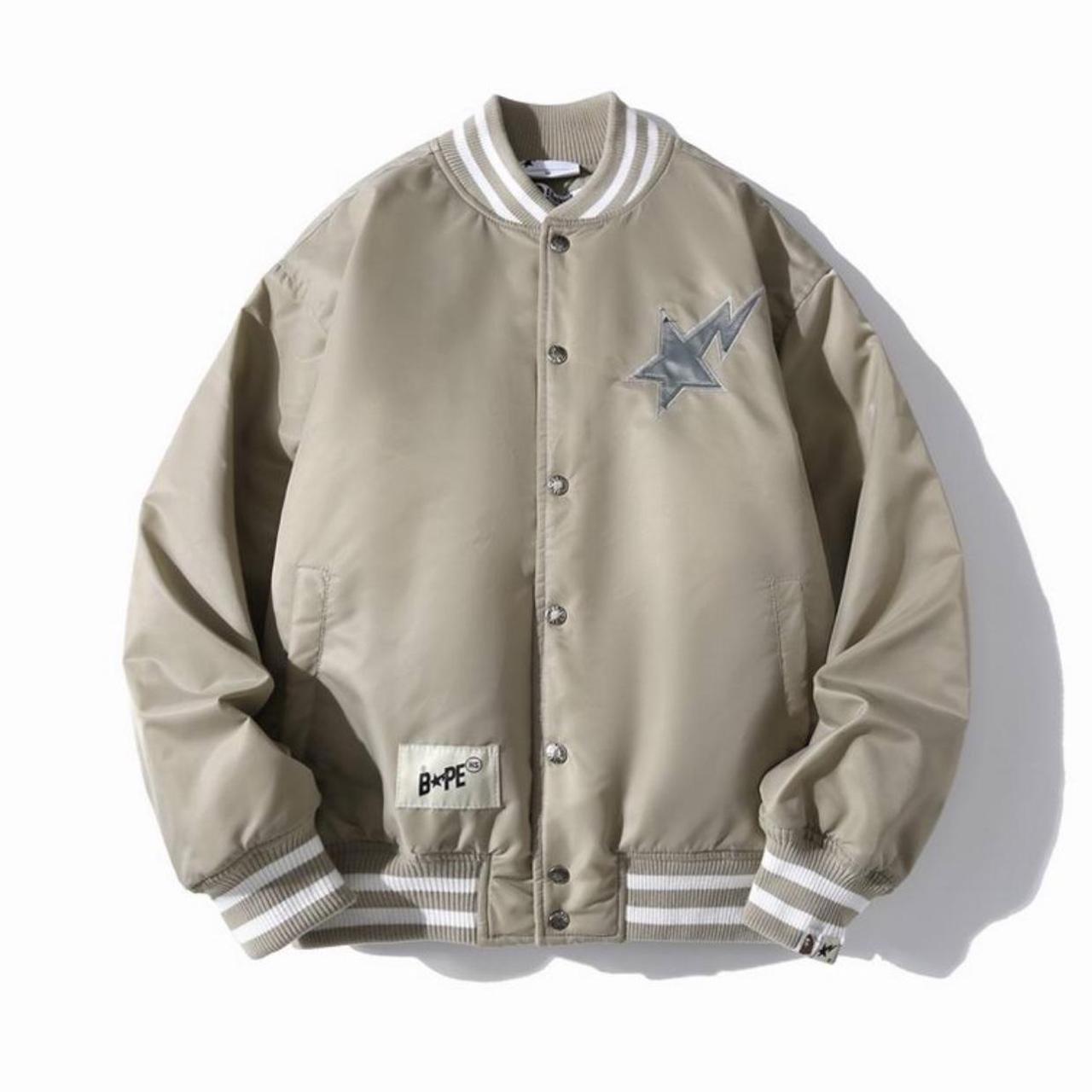 Bape varsity jacket (Nylon) - Depop