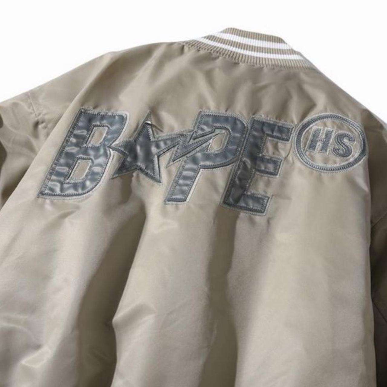 Bape varsity jacket (Nylon) - Depop