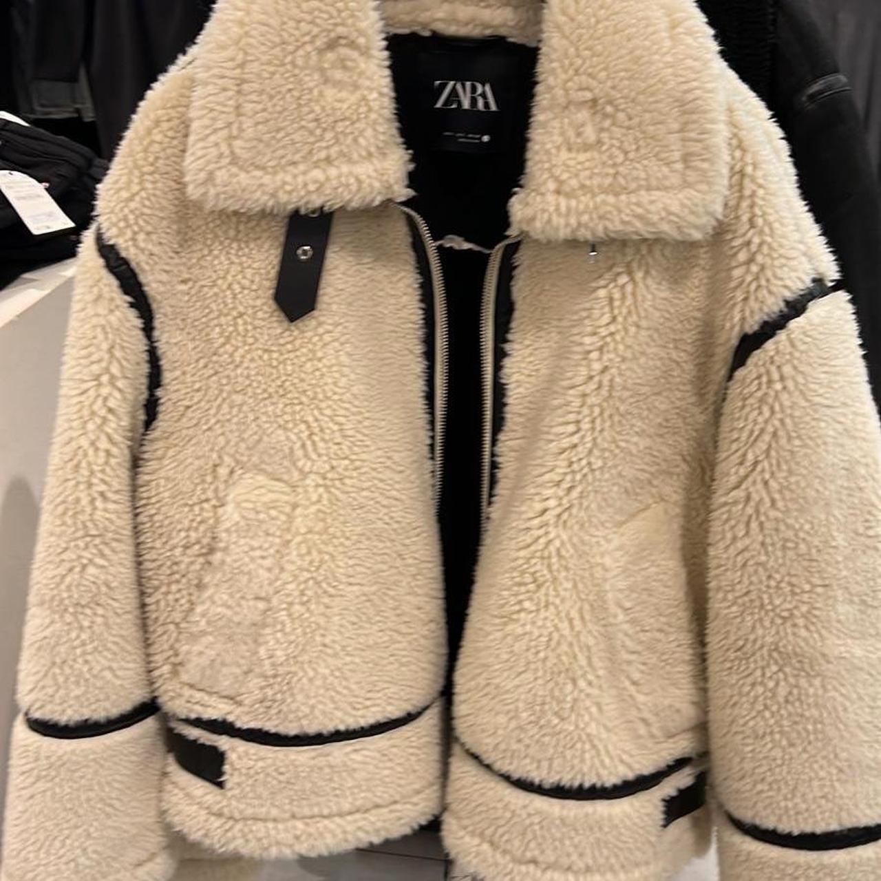 Zara teddy jacket. Super popular jacket ! Selling... - Depop