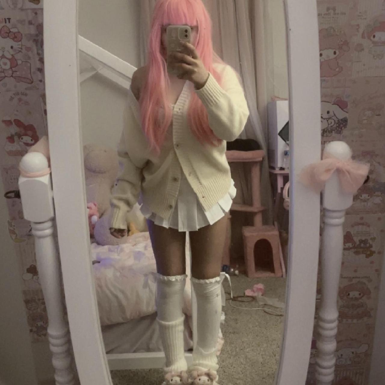 Adorable lightish pink cosplay wig, only worn... - Depop