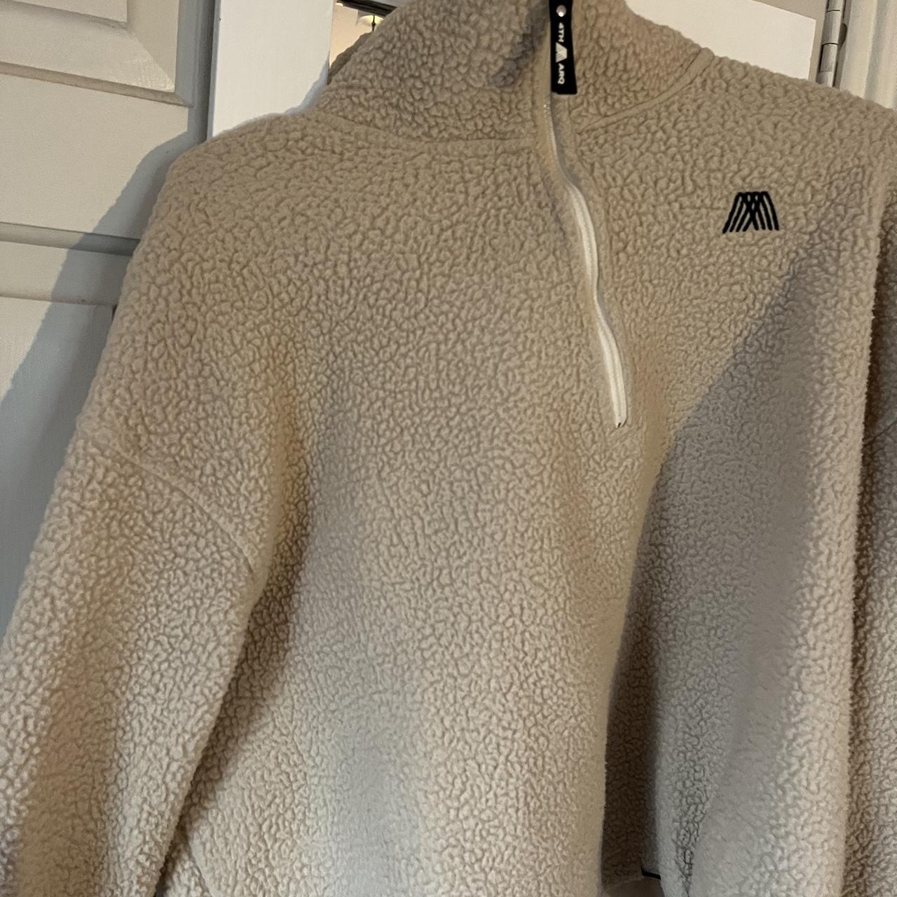 4th arq PHOENIX HALF-ZIP ECRU Size medium Worn but... - Depop
