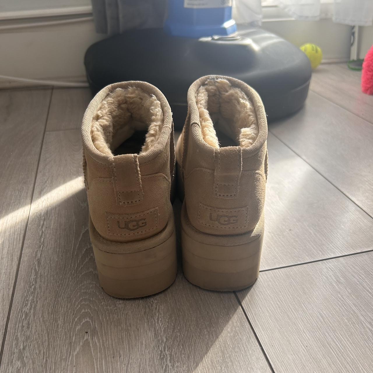 Sand Uggs Classic Ultra Mini Platform Boots #UGG... - Depop