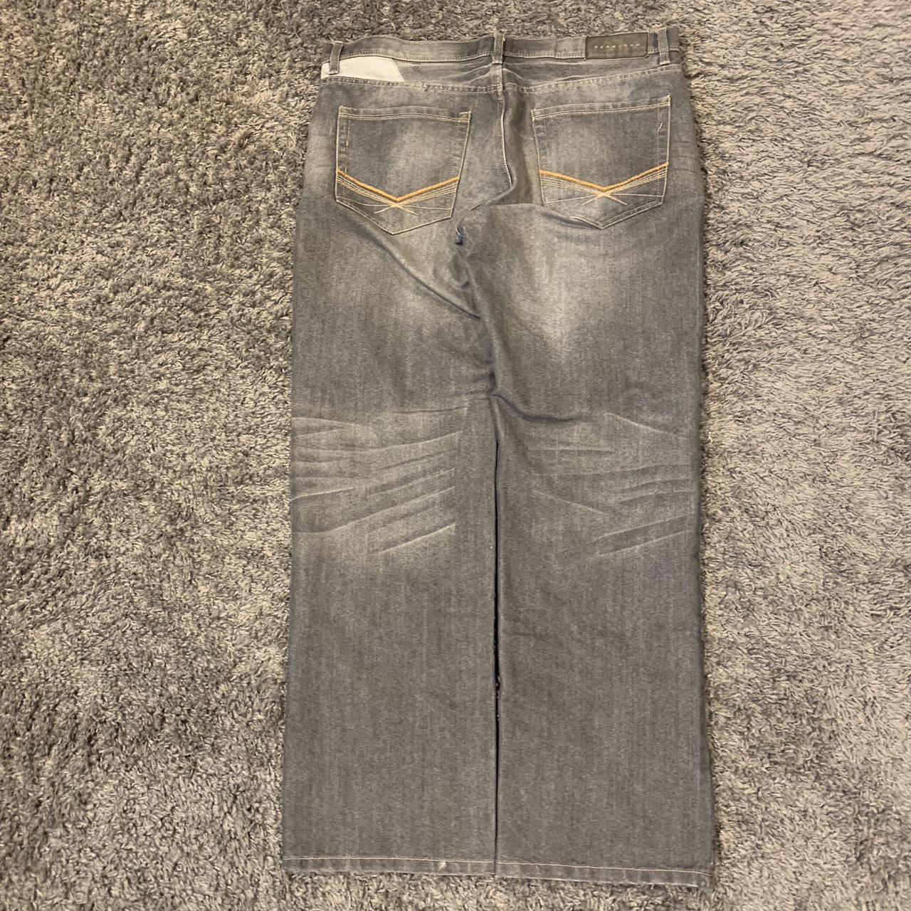 Grey embroidered Sean John jeans men’s Size... - Depop