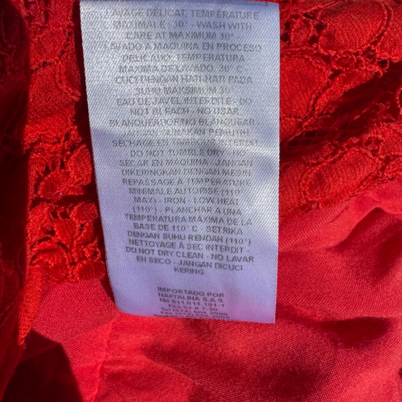 Naf Naf (French Brand) strapless lace fit and flare... - Depop