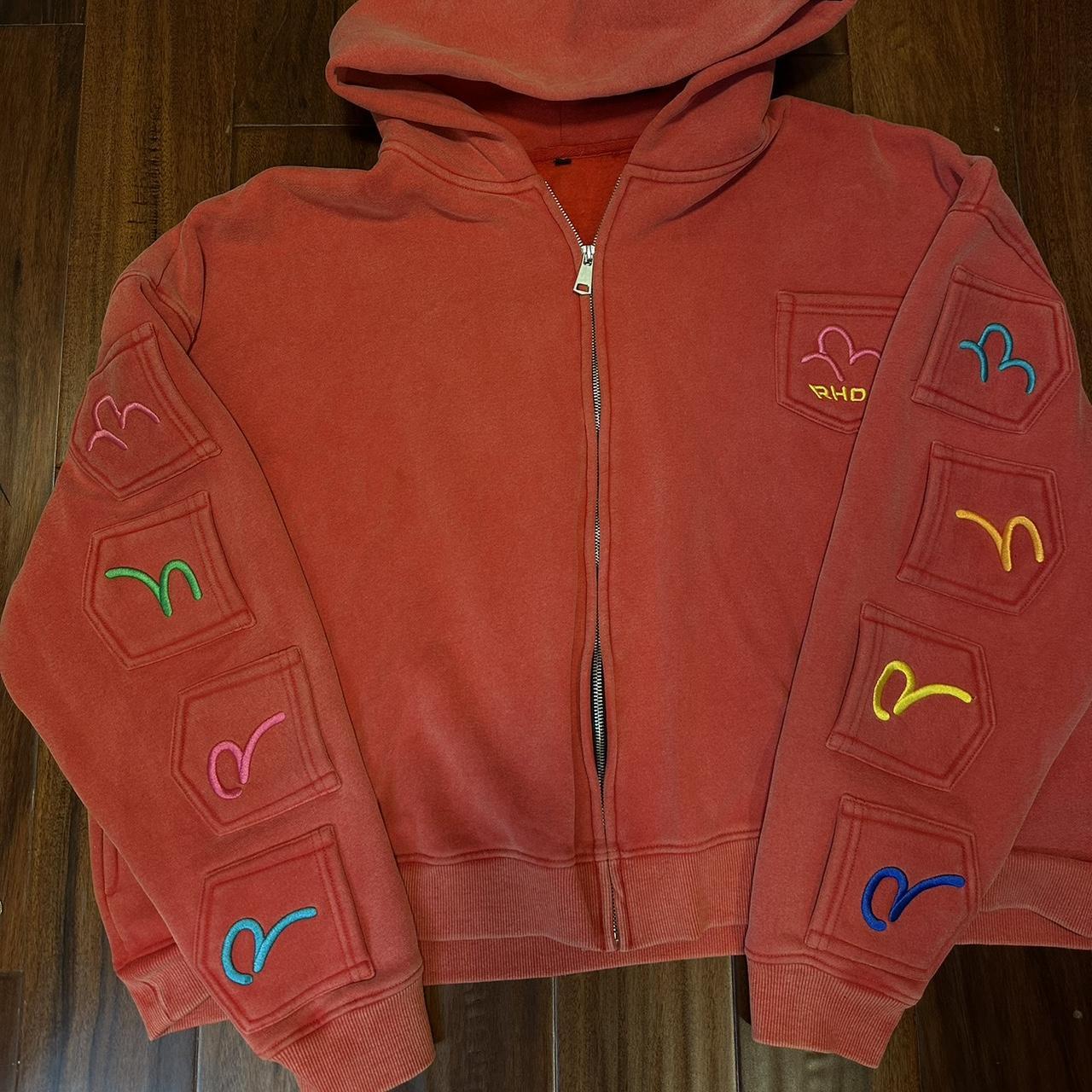 GV gallery x HMDD. Lychee cropped zip up. Worn... - Depop