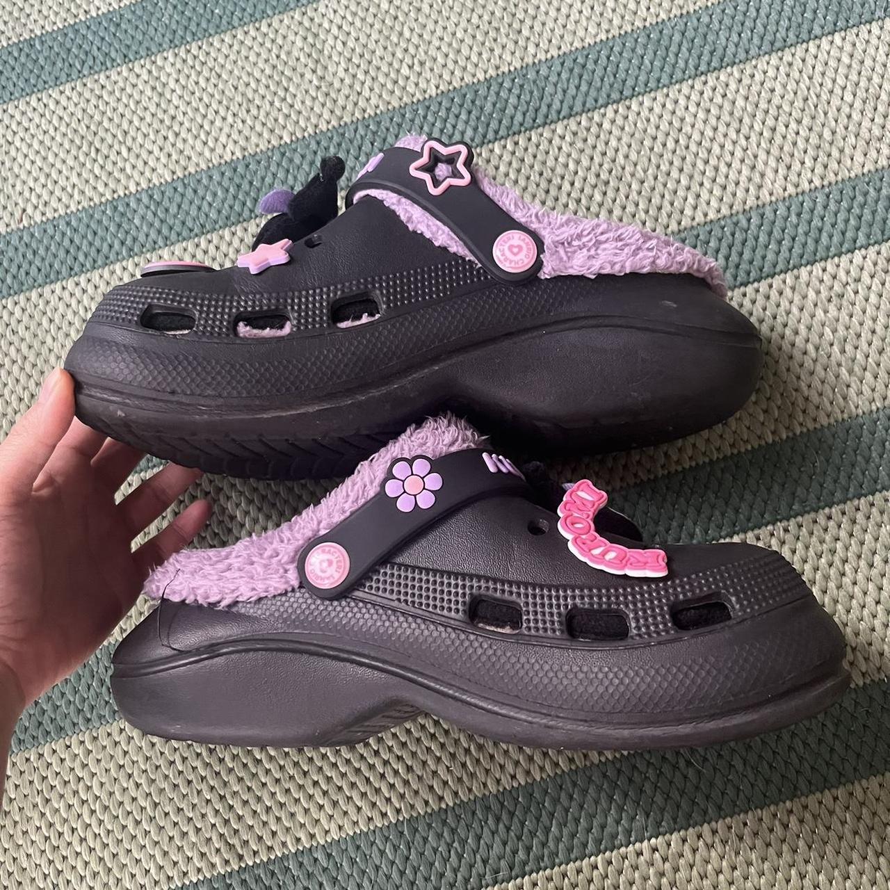 Kuromi clog croc type platform shoes One of the... - Depop