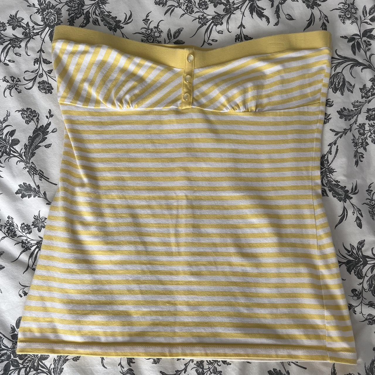 The cutest yellow tube top In perfect condition... - Depop