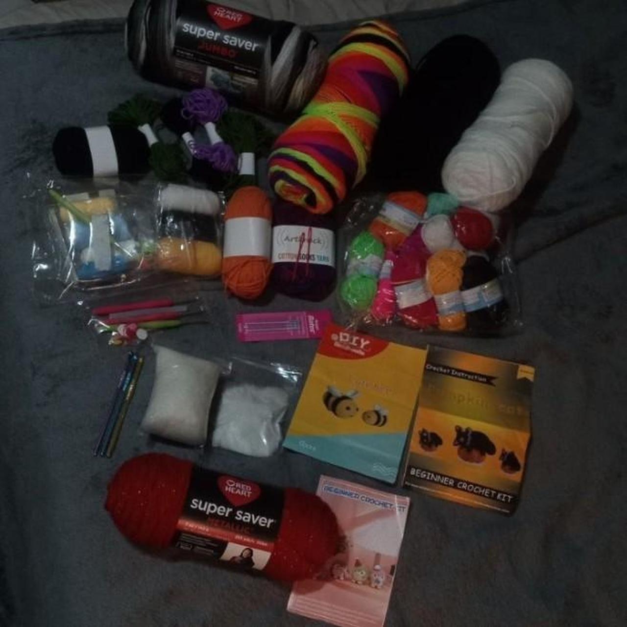 All Essentials Large Crochet Kit/Lot A bunch of... - Depop