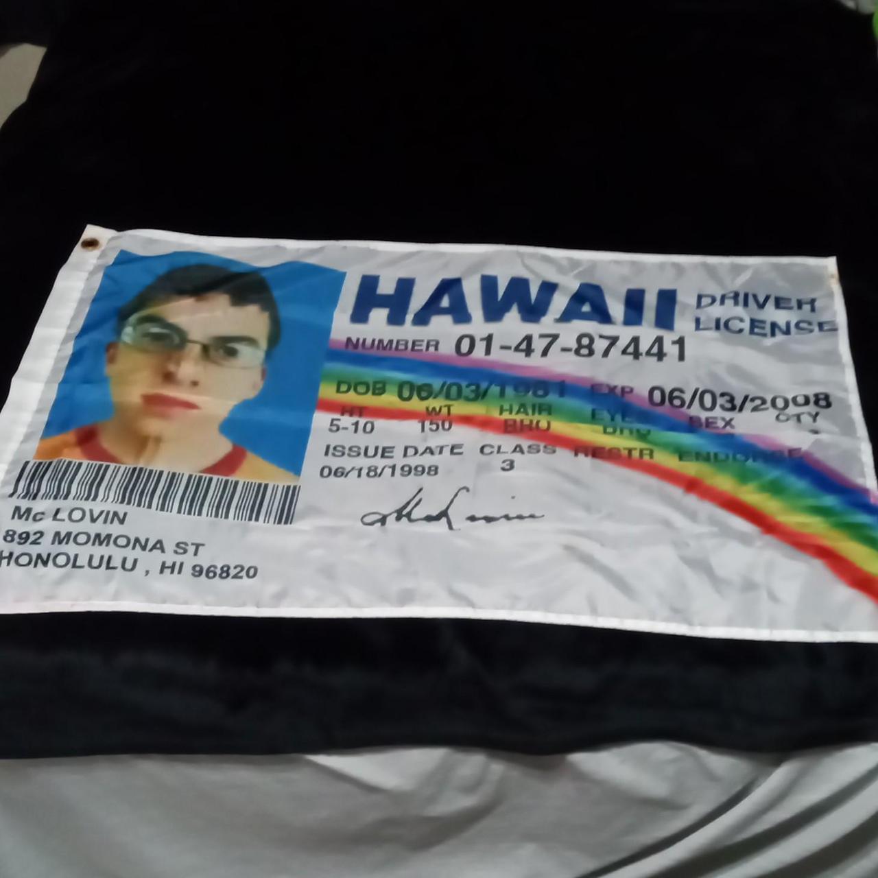 Superbad Mclovin Flag Has some stains as shown in... - Depop