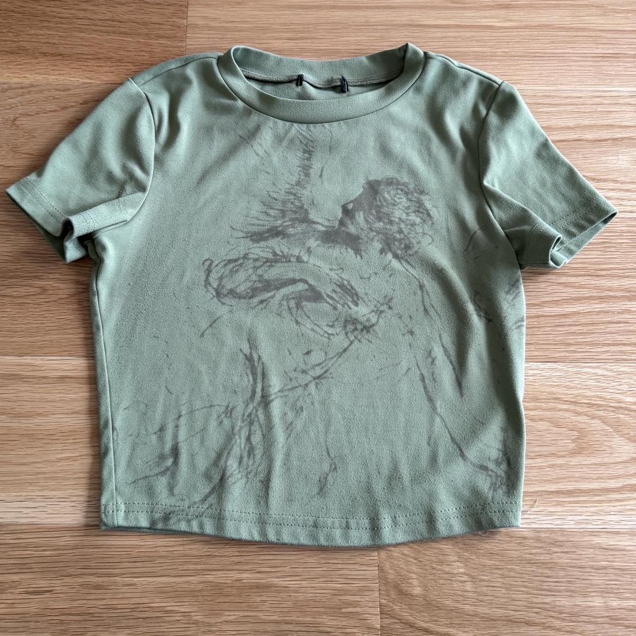 aesthetic earth tones earthy crop top sage green... - Depop