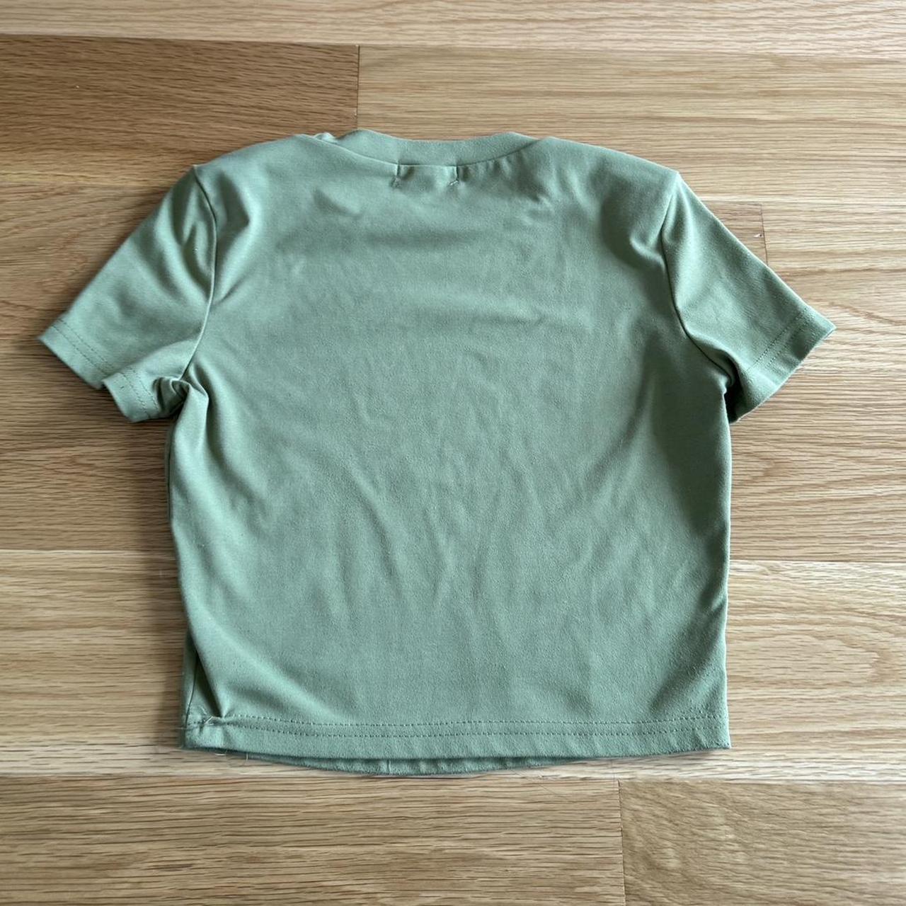 aesthetic earth tones earthy crop top sage green... - Depop
