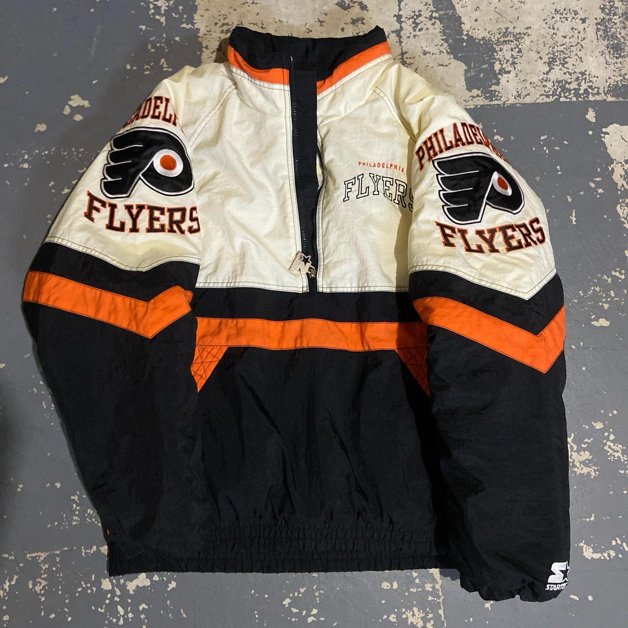VINTAGE 90s PHILADELPHIA FLYERS STARTER JACKET SIZE... - Depop