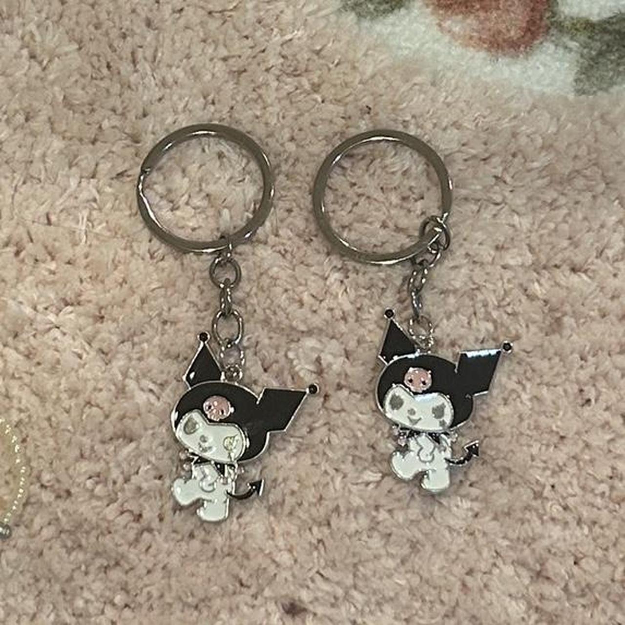 sanrio kuromi alloy keychain please message before... - Depop