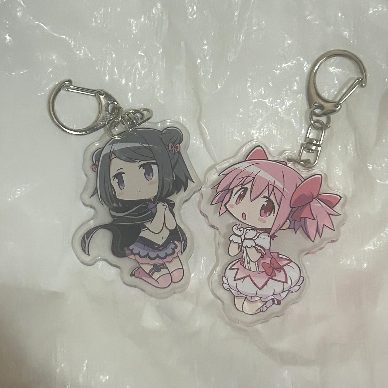 madoka magica keychain pricing for each, dm before... - Depop