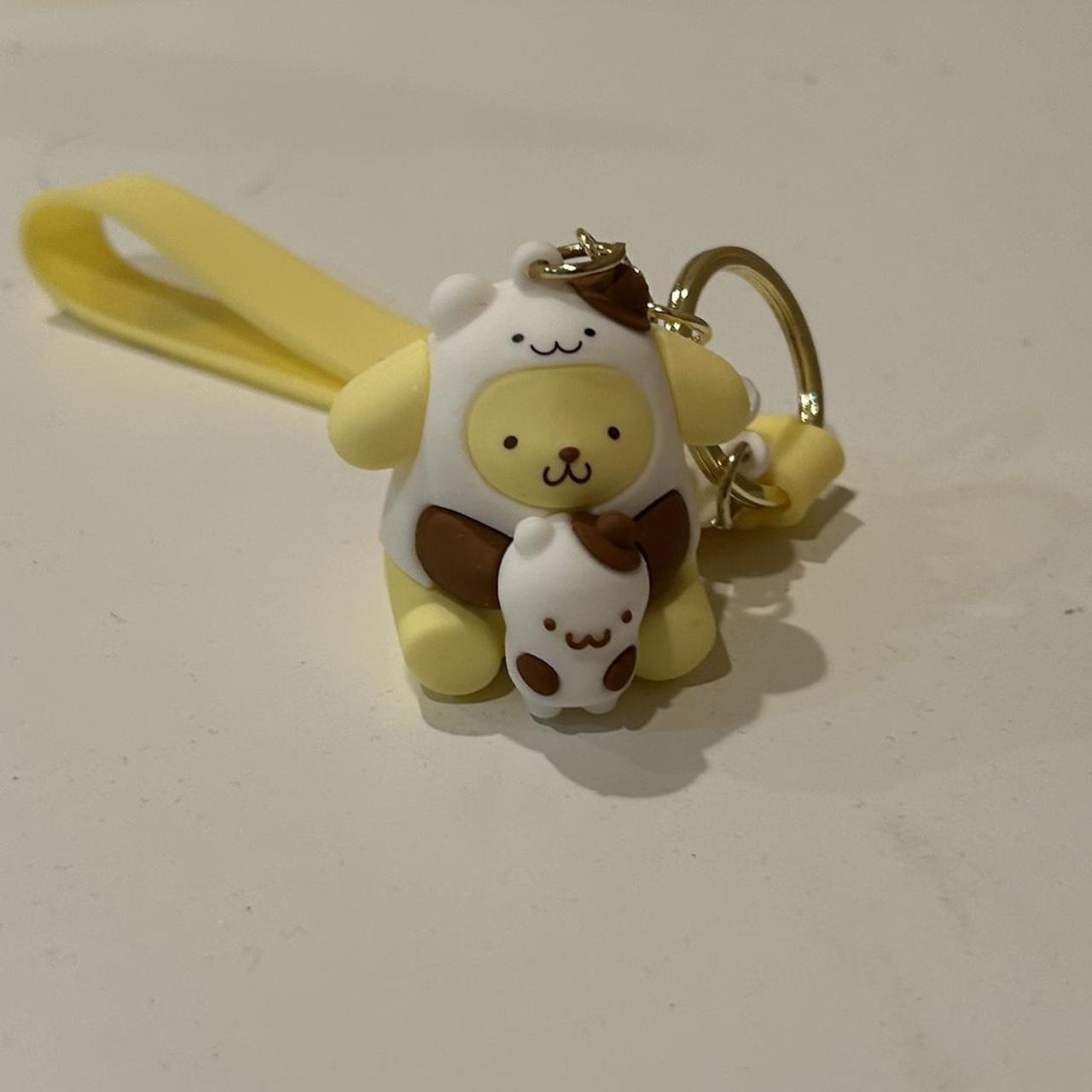 sanrio pompompurin hugging buddies keychain - Depop