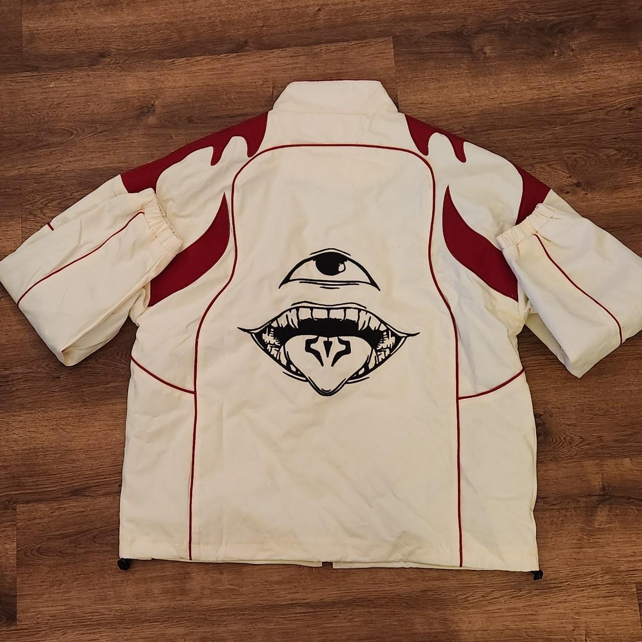 super cool jujutsu kaisen colorblock racing jacket,... - Depop