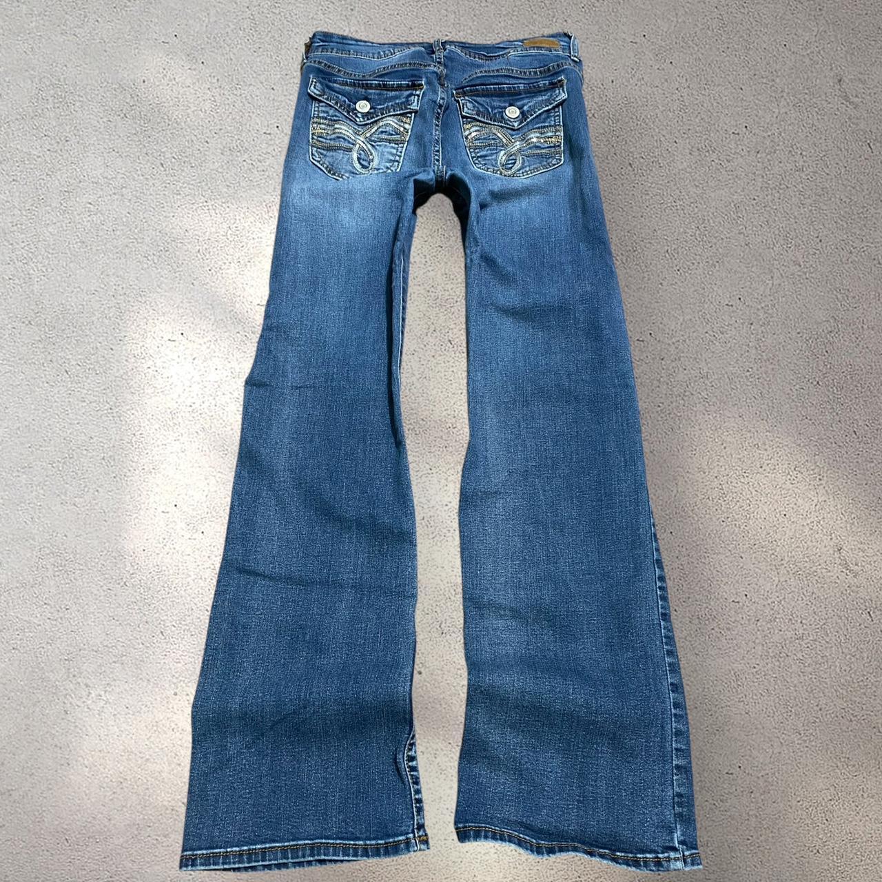 Angels Mid Rise Bootcut Jeans ~ size: 8 on tag, 28"... | Depop