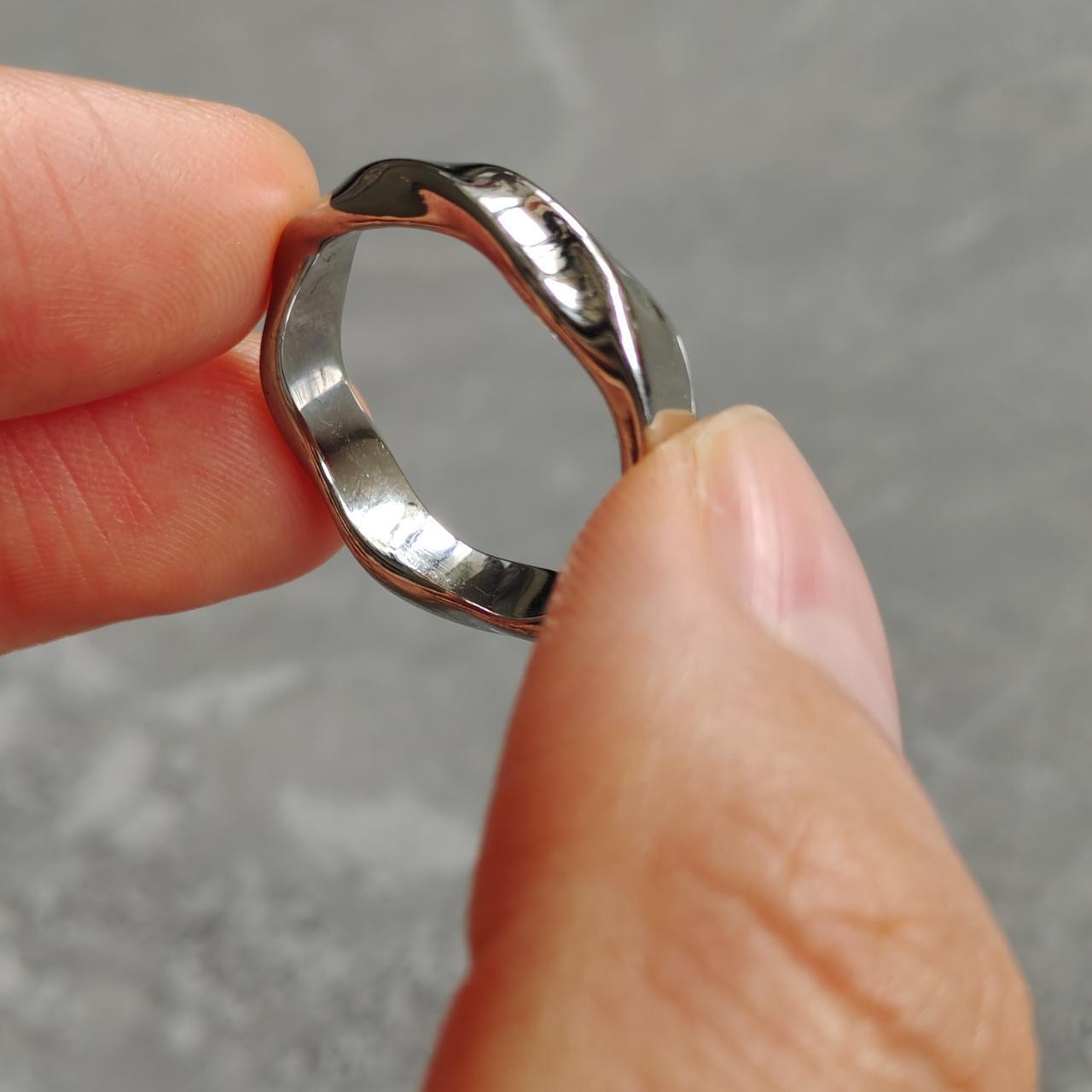 Stylish Stainless Steel Metal Ring for men and... - Depop