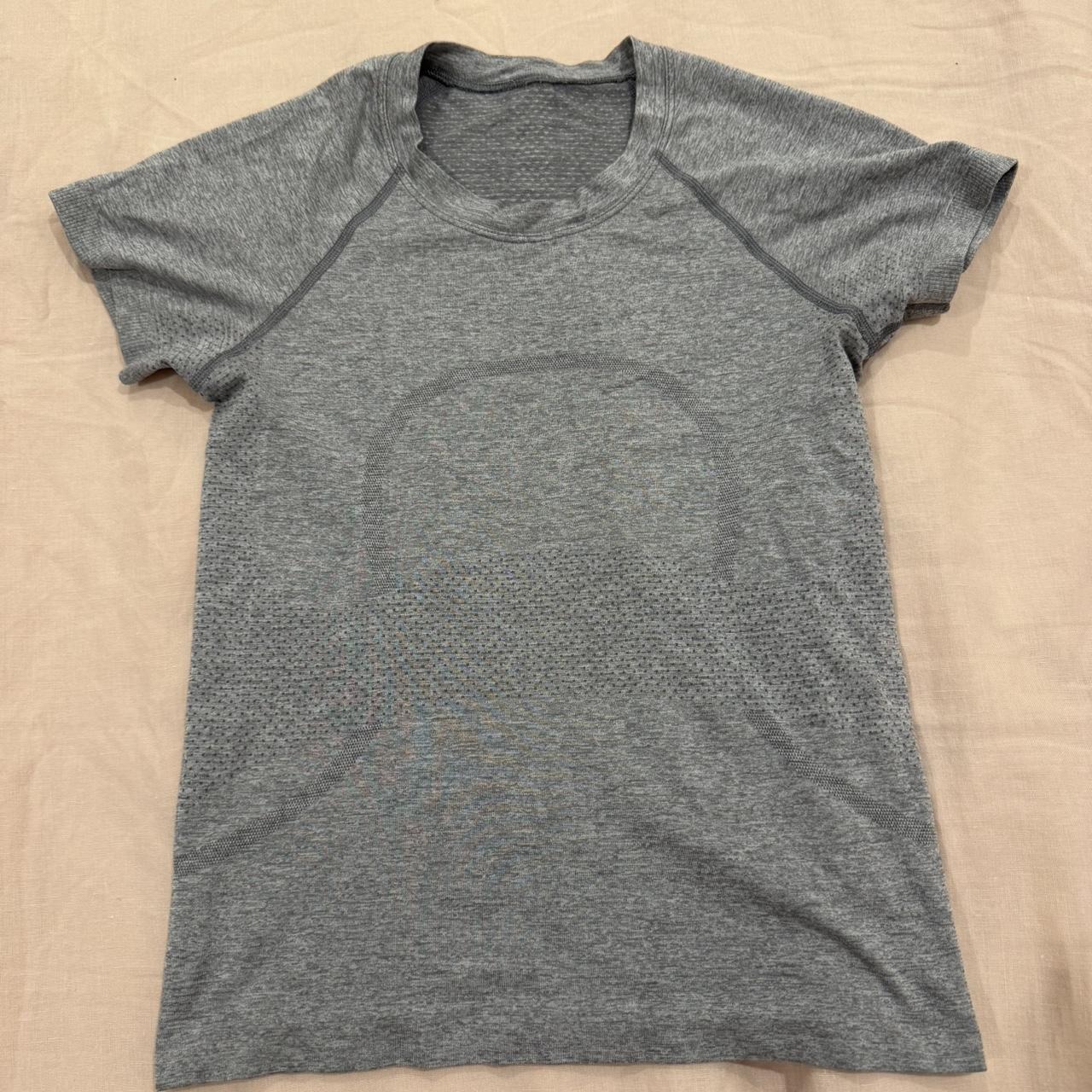 Grey Lululemon swiftly tech shirt... | Depop