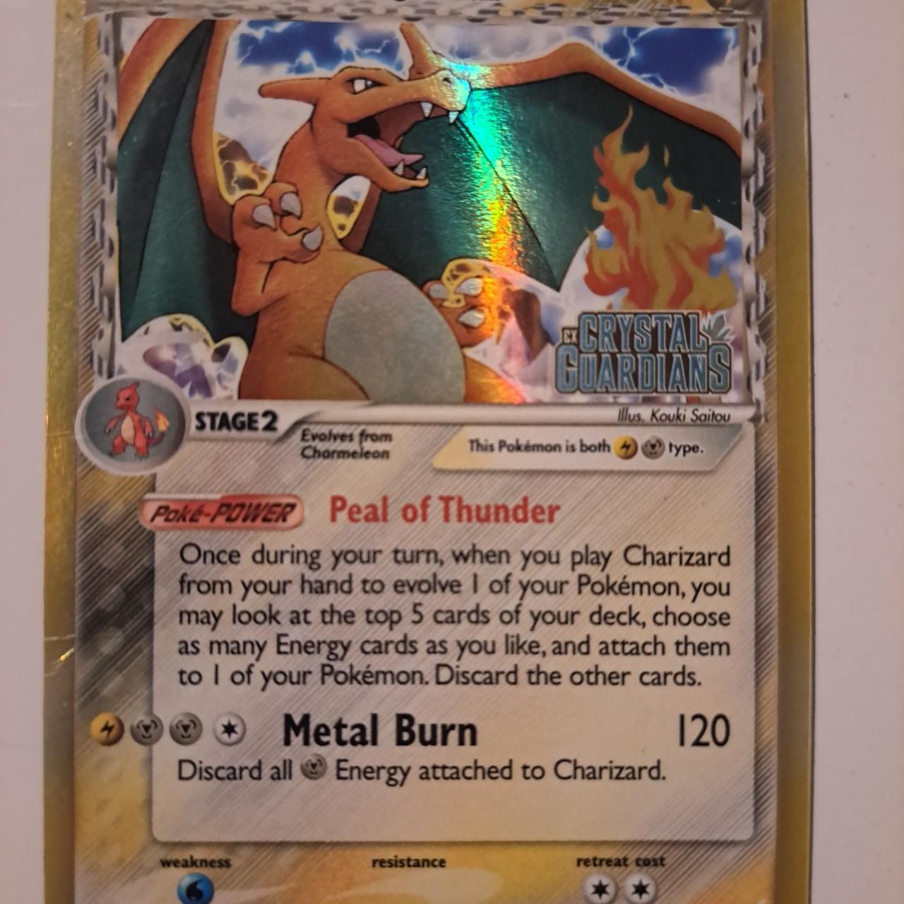 Charizard 4/100 Reverse Holo Crystal Guardians Set,... - Depop
