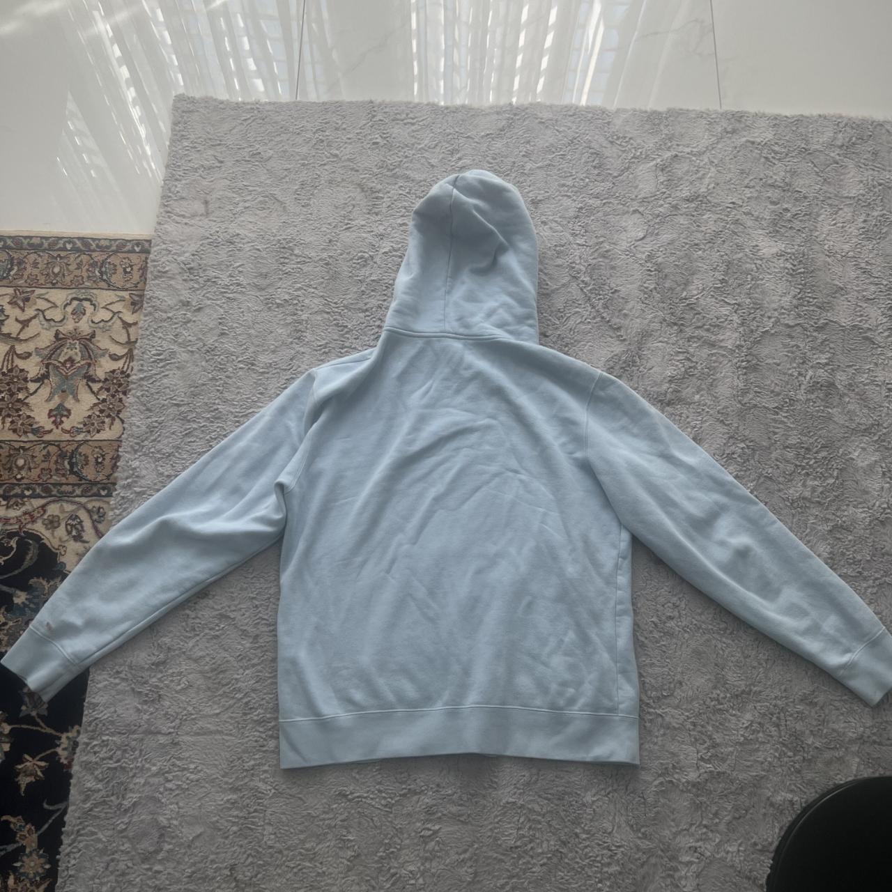 Sandro Paris Baby Blue Logo Hoodie Men - Depop