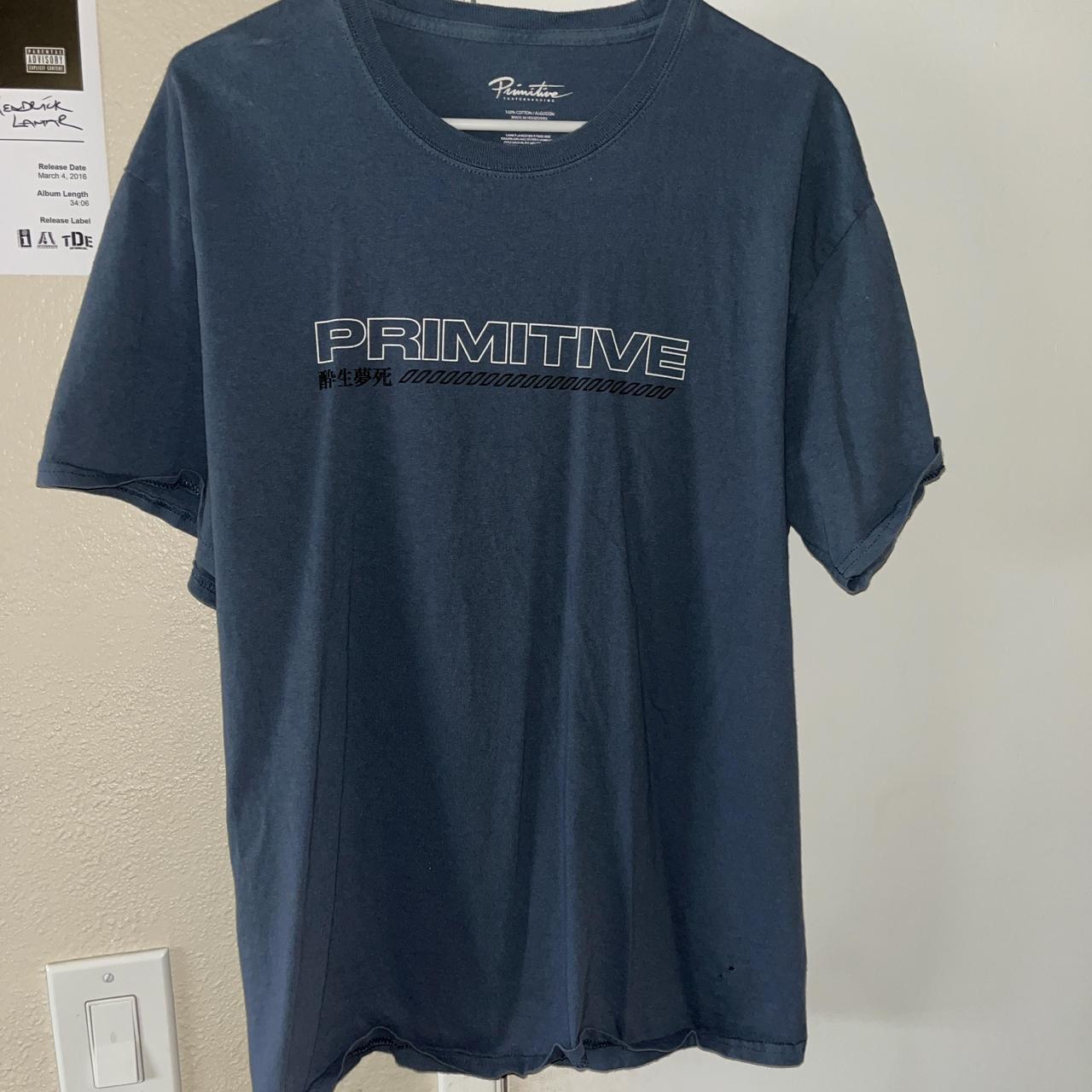 Blue primitive shirt Large - Depop