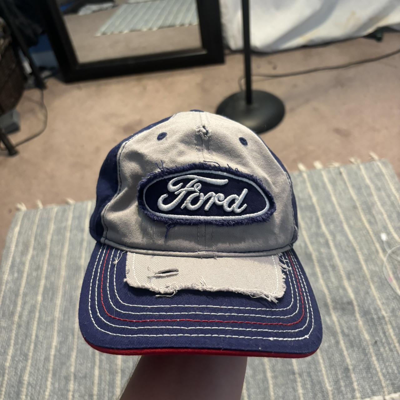 Ford snap back Super cool distressed look fits all... - Depop
