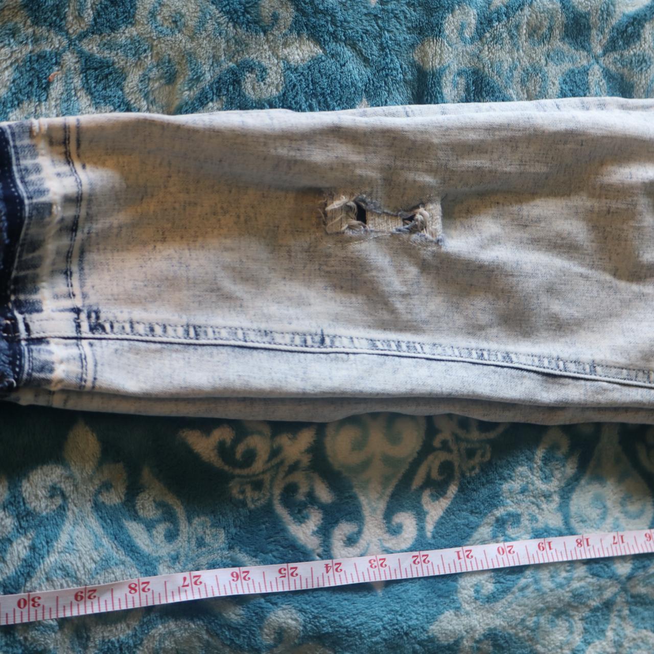 Kid Girl's Size 12 JUSTICE Faded Distressed Capri... - Depop