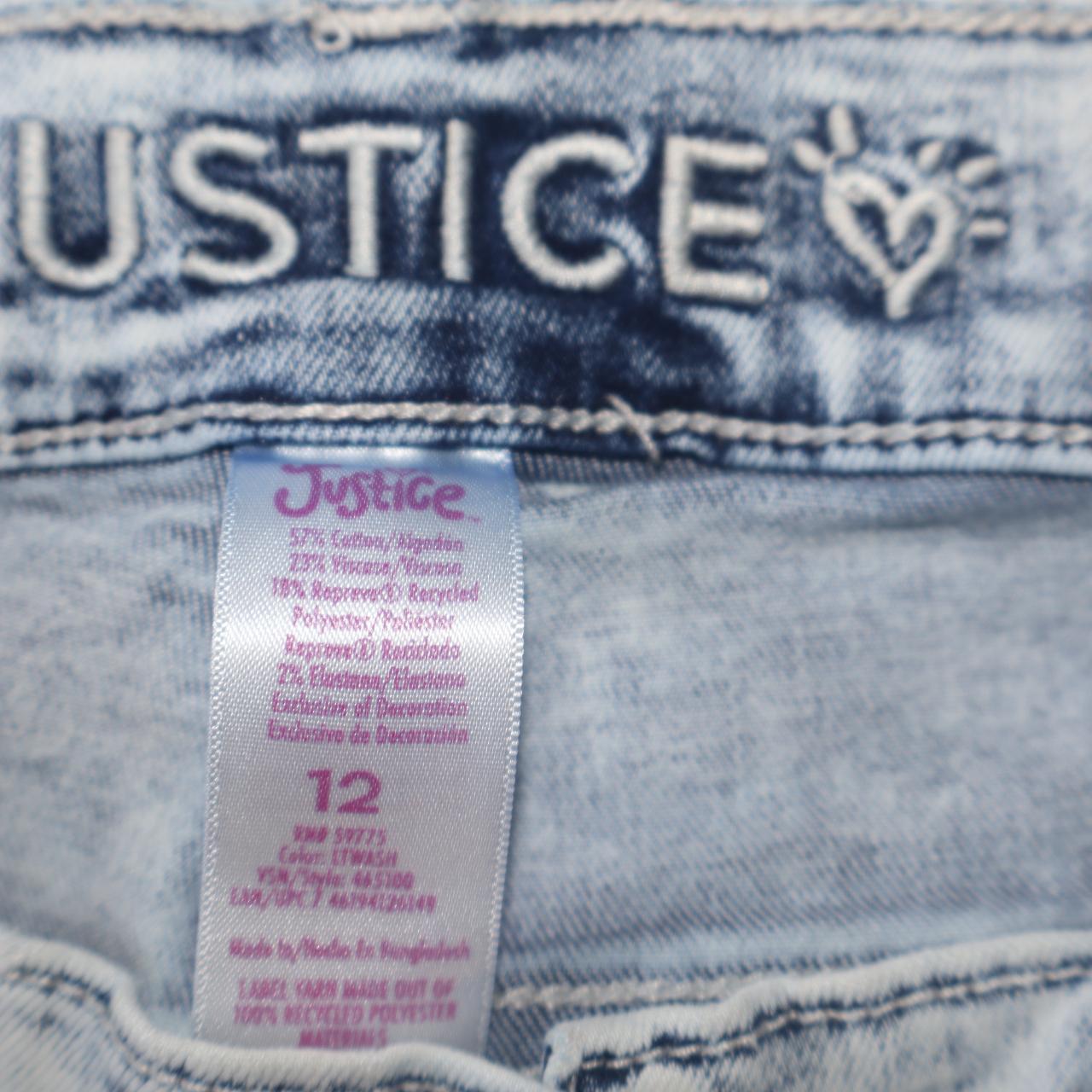 Kid Girl's Size 12 JUSTICE Faded Distressed Capri... - Depop