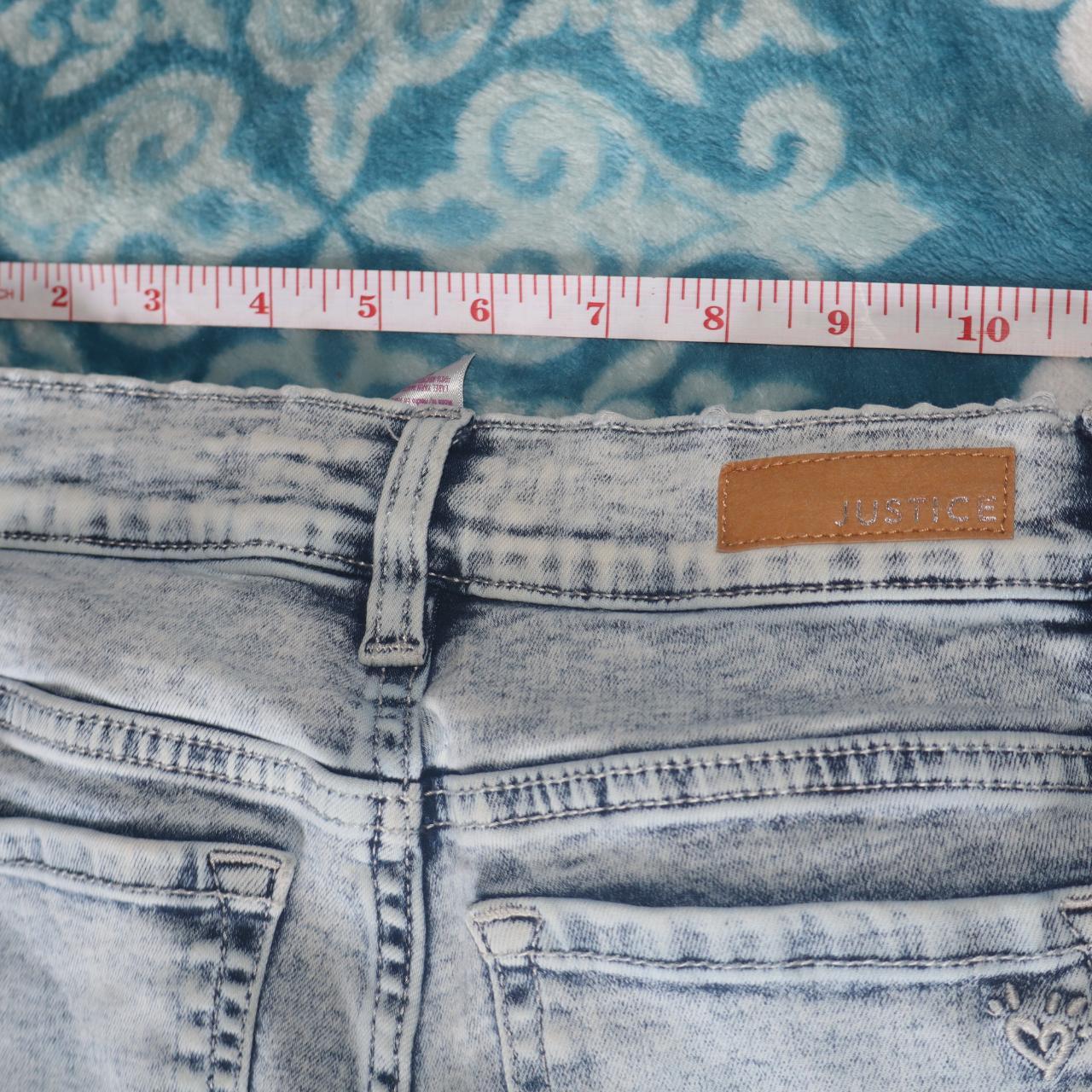 Kid Girl's Size 12 JUSTICE Faded Distressed Capri... - Depop